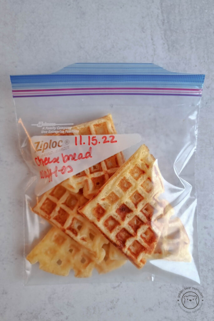 Brazilian Cheese Bread Waffles - Golden Bear Mama