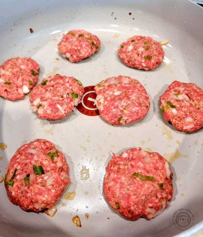 Homemade Ground Beef Baby Hamburgers (with seeds) - Golden Bear Mama