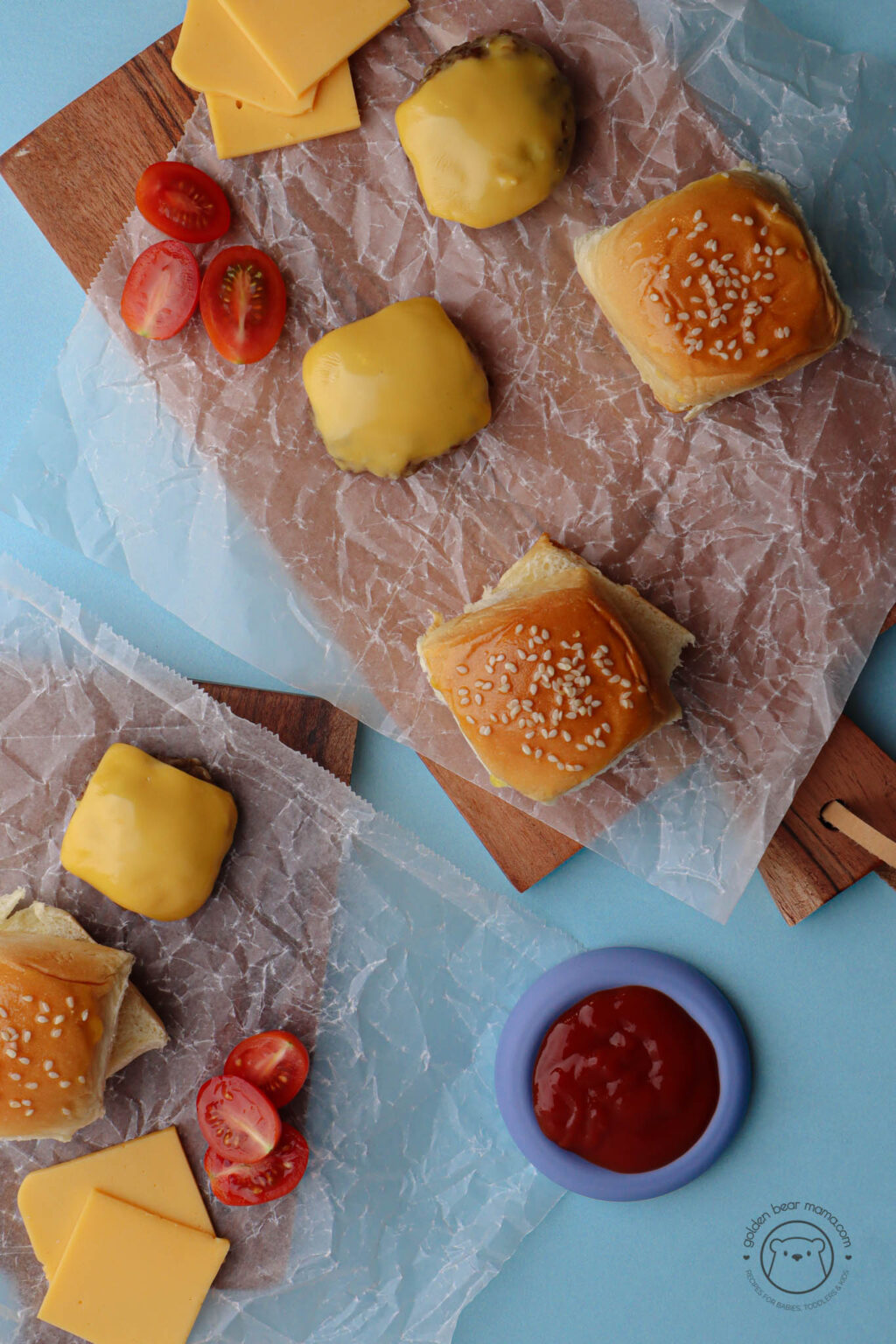 Homemade Ground Beef Baby Hamburgers (with seeds) - Golden Bear Mama