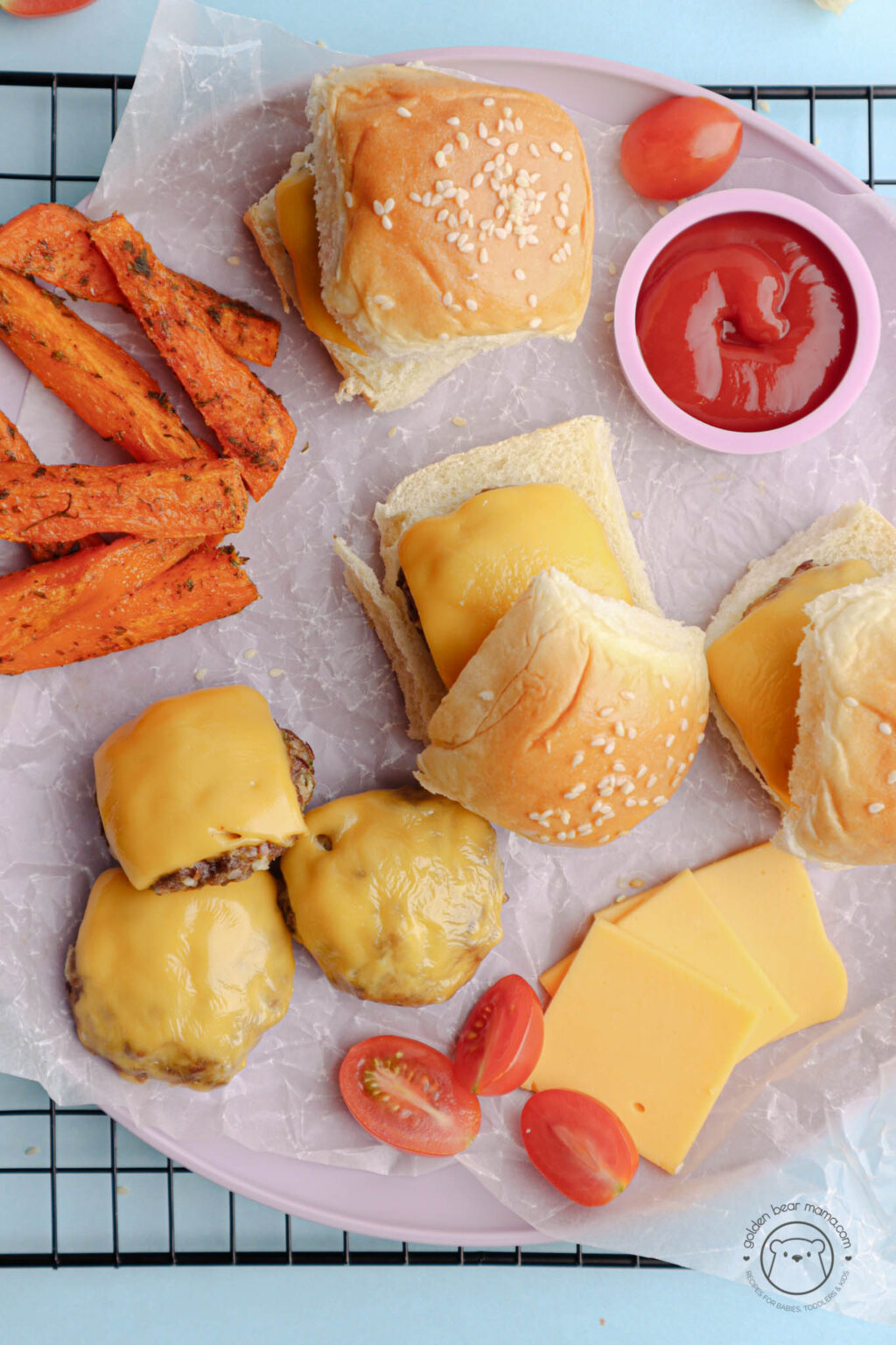Homemade Ground Beef Baby Hamburgers (with seeds) - Golden Bear Mama