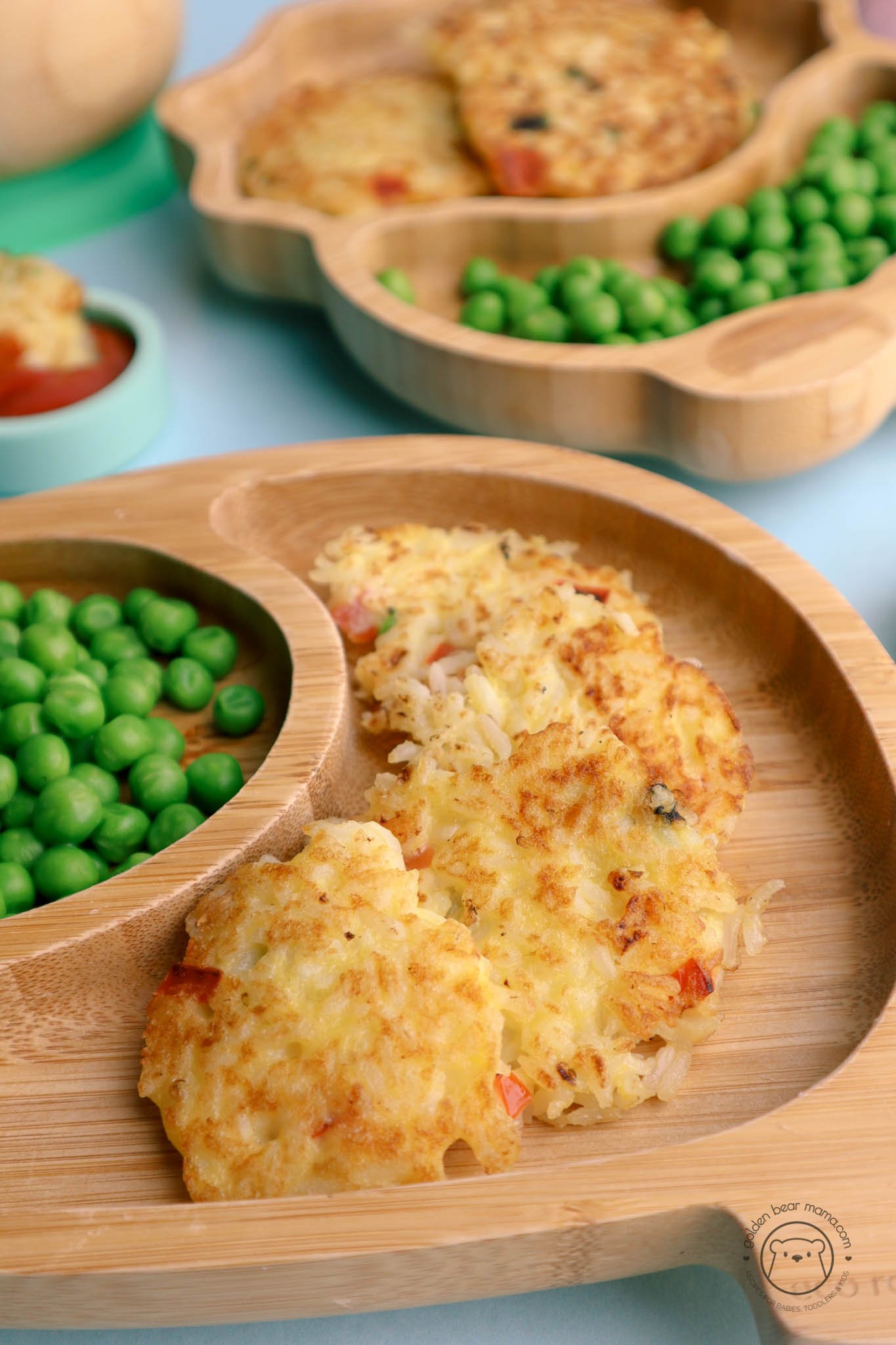 Easy Leftover Rice Fritters (Perfect for Toddlers) - Golden Bear Mama