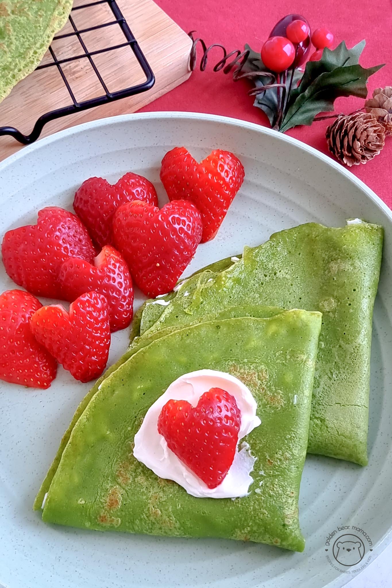 Spinach Crepes - Golden Bear Mama