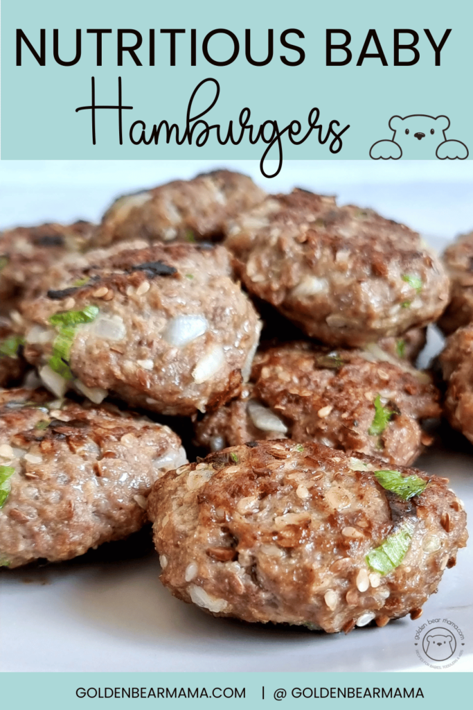 Homemade Ground Beef Baby Hamburgers (with seeds) - Golden Bear Mama
