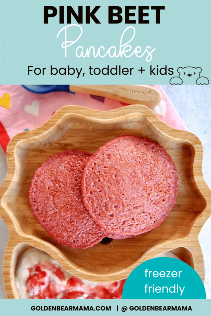 Pink Beet Pancakes - Golden Bear Mama