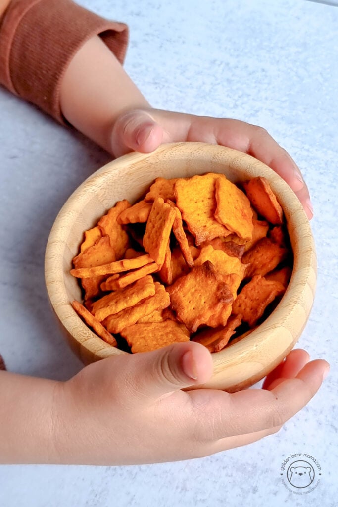 Sweet Potato Crackers - Golden Bear Mama
