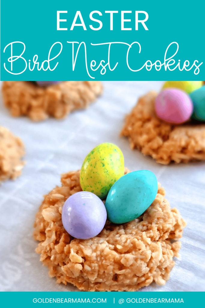 Easter Bird Nest Cookies - Golden Bear Mama