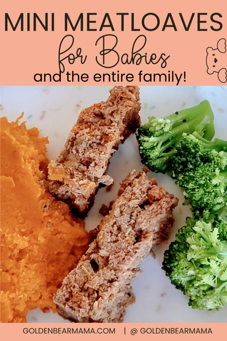 Easy Mini Meatloaves for Babies (with Oat Flour) - Golden Bear Mama