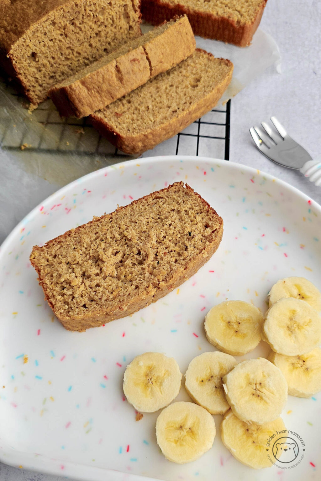Baby's First Banana Bread - Golden Bear Mama