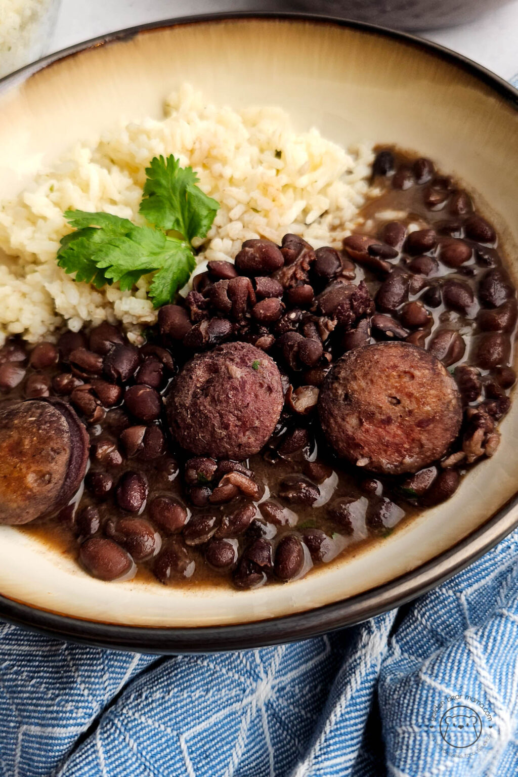 Easy Pressure Cooker Brazilian-Style Black Beans - Golden Bear Mama