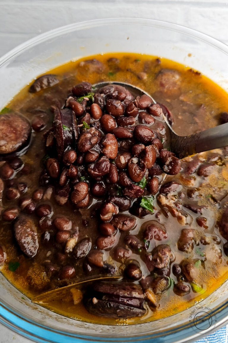 Easy Pressure Cooker Brazilian-Style Black Beans - Golden Bear Mama
