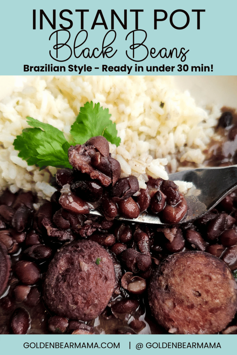 Easy Pressure Cooker Brazilian-Style Black Beans - Golden Bear Mama