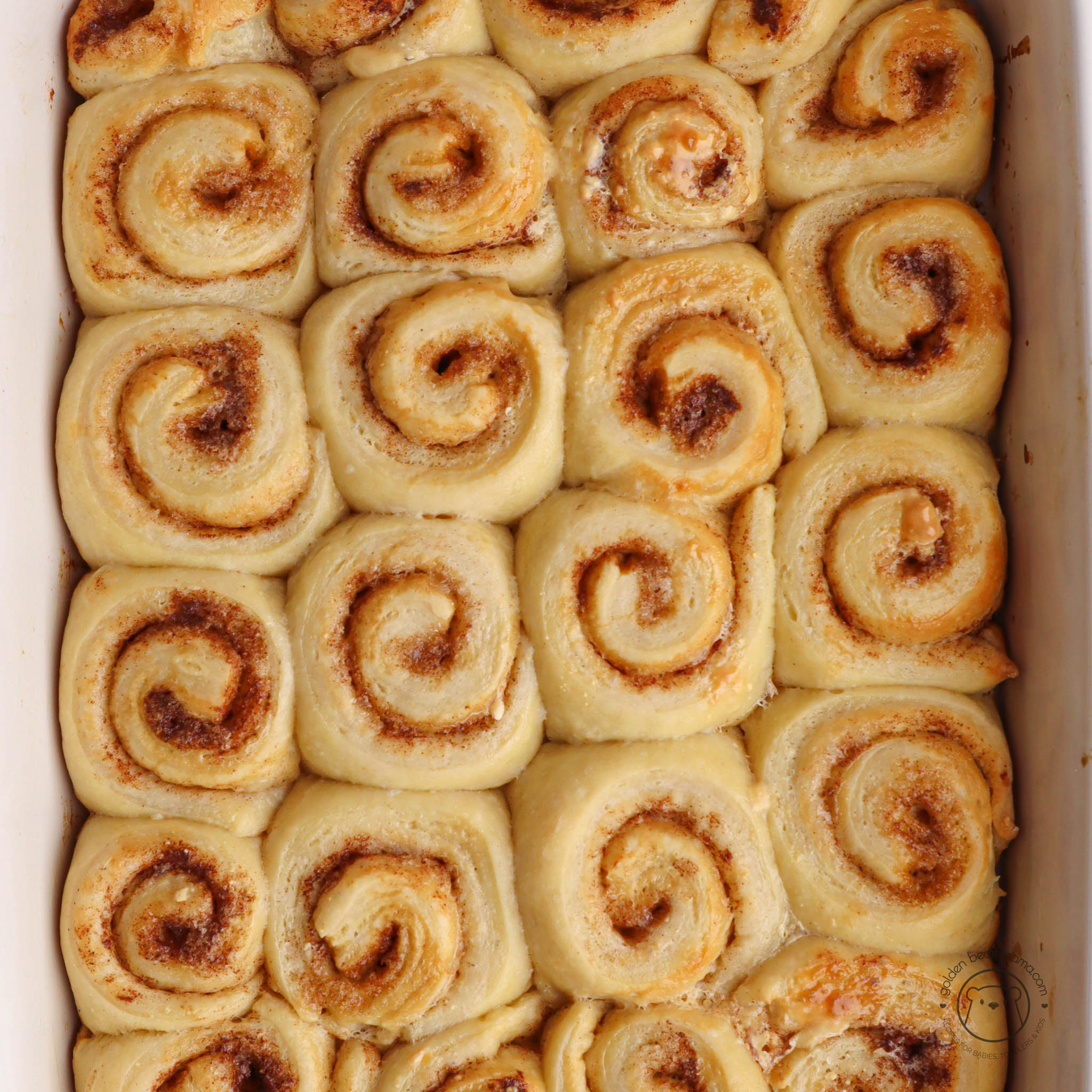 Mini Soft Cinnamon Rolls (Bite Size for Kids) - Golden Bear Mama