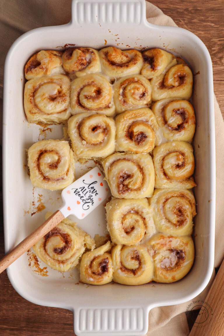 Mini Soft Cinnamon Rolls (Bite Size for Kids) - Golden Bear Mama